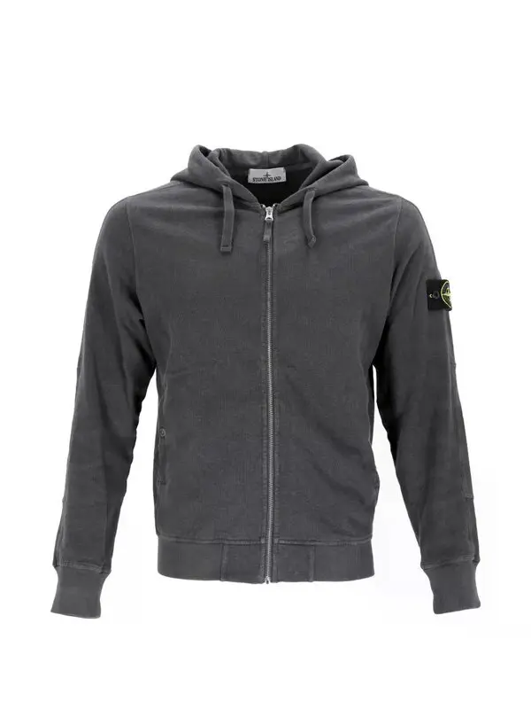Stone Island Patch Zipped Hoodie