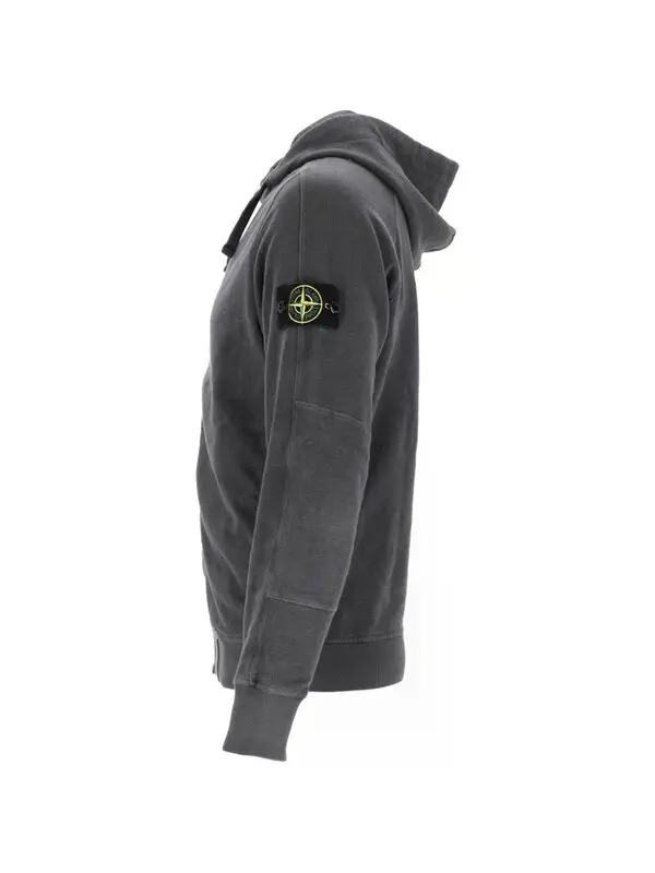 Stone Island Patch Zipped Hoodie