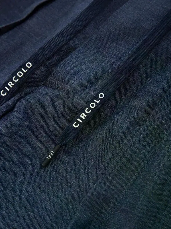 CIRCOLO 1901 Drawstring Straight Trousers