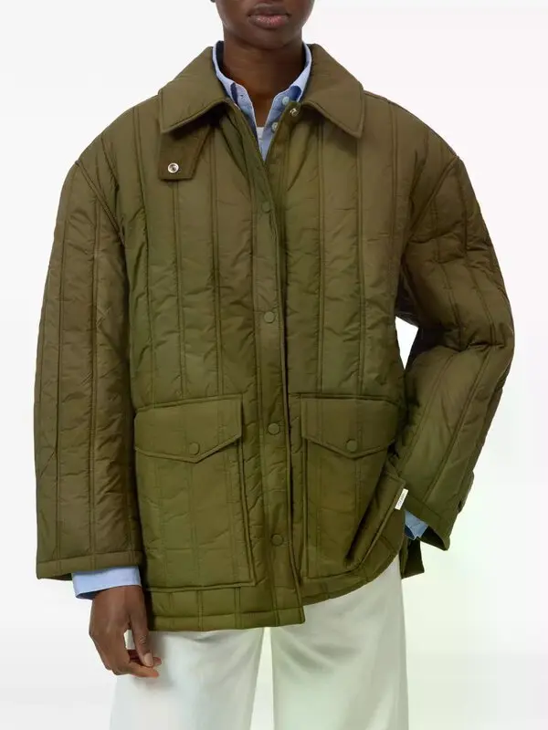Closed Quilted Pockets Jacket