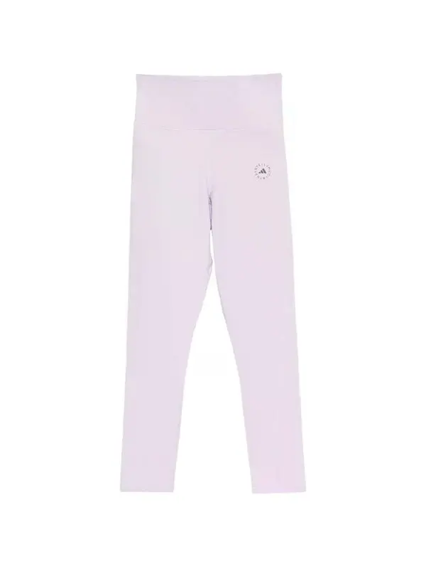 Adidas By Stella McCartney Logo High-waisted Leggings - Purple