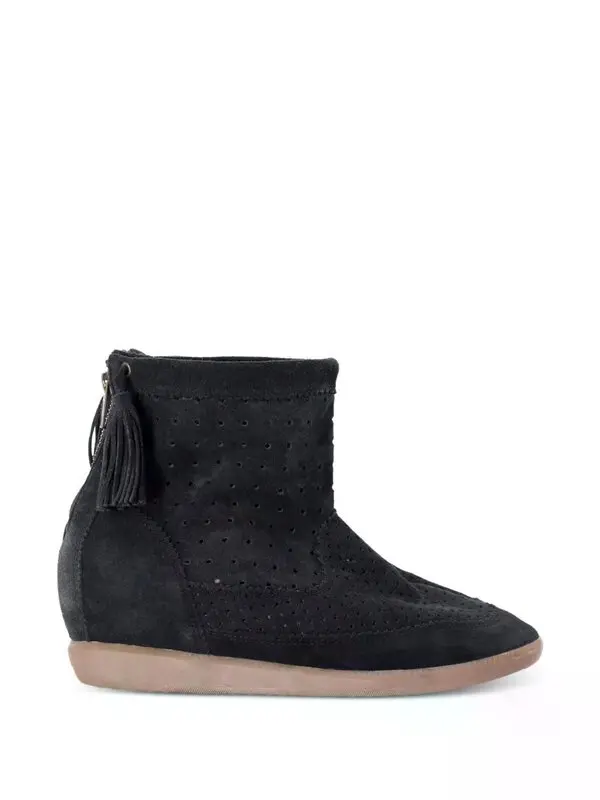 ISABEL MARANT VINTAGE Basley Tassel Ankle Boots - Black