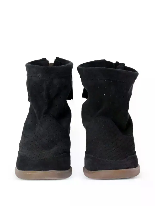 ISABEL MARANT VINTAGE Basley Tassel Ankle Boots - Black