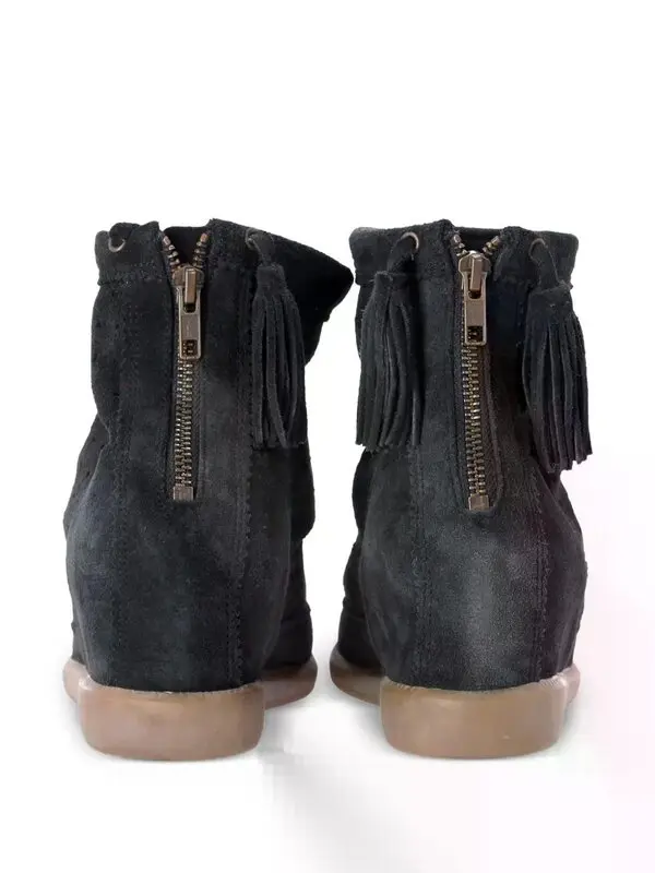 ISABEL MARANT VINTAGE Basley Tassel Ankle Boots - Black