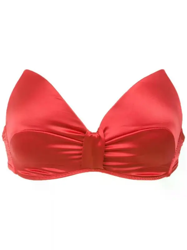 AMIR SLAMA Strapless Cropped Top - Red