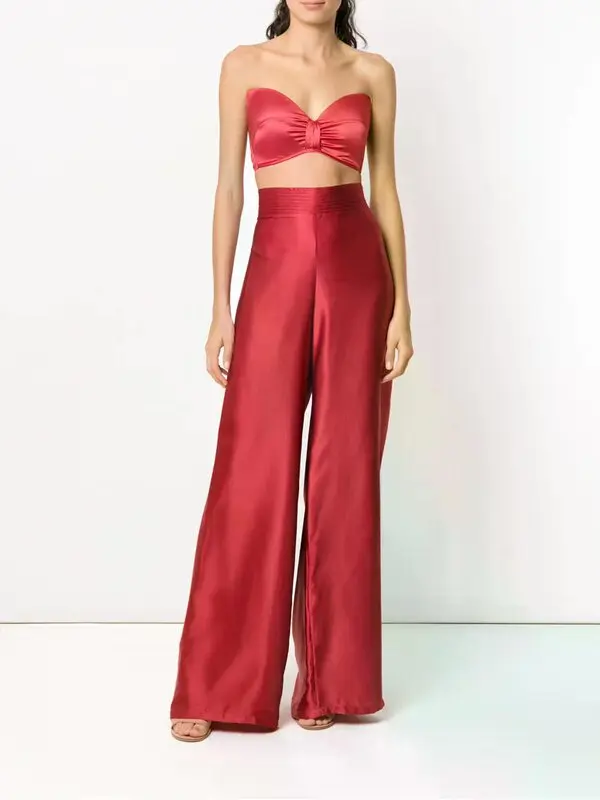 AMIR SLAMA Strapless Cropped Top