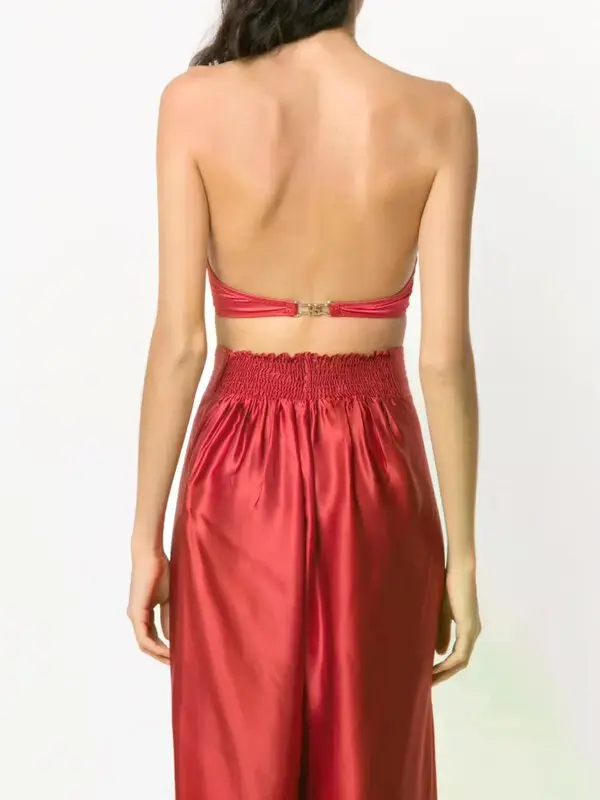 AMIR SLAMA Strapless Cropped Top