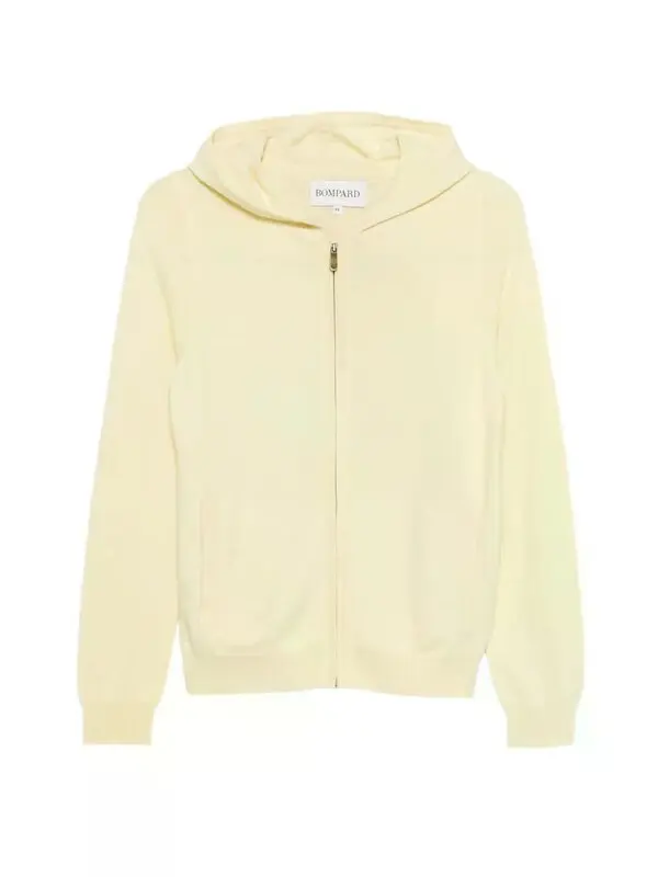 Eric Bompard Zip Hooded Cardigan - Yellow