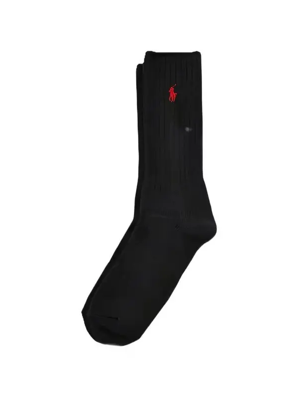 Polo Ralph Lauren Logo-embroidered Socks - Black