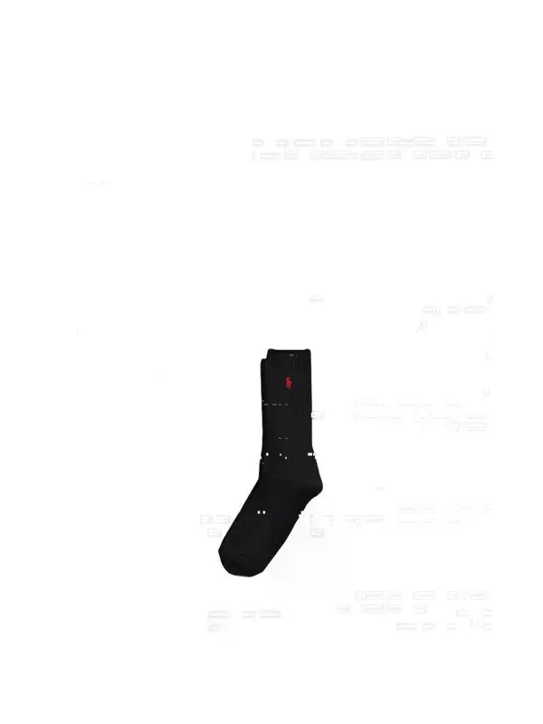 Polo Ralph Lauren Logo-embroidered Socks - Black