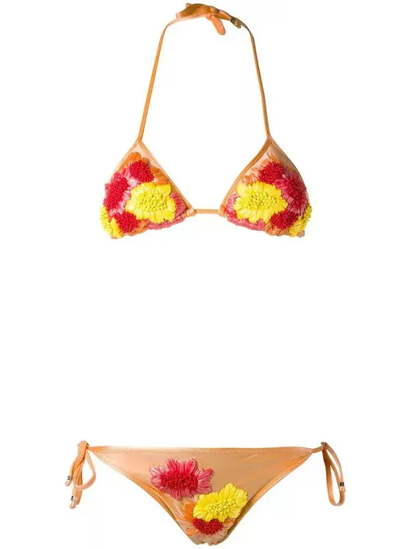 AMIR SLAMA Triangle Bikini Set - Yellow