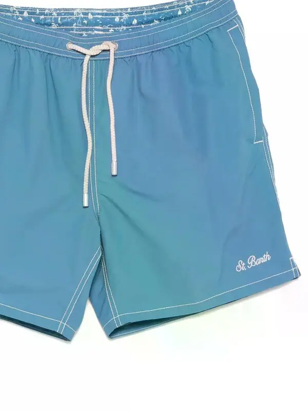 MC2 SAINT BARTH Drawstring Swim Shorts - Blue