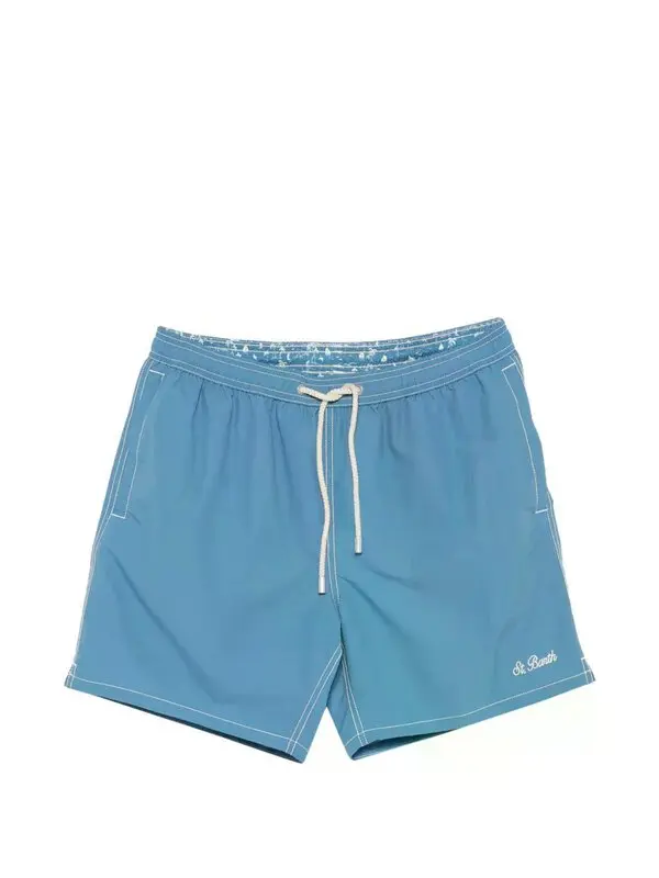 MC2 SAINT BARTH Drawstring Swim Shorts - Blue