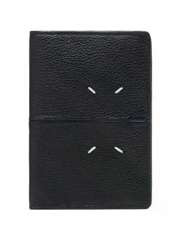 MAISON MARGIELA Stitch Passport Holder - Black