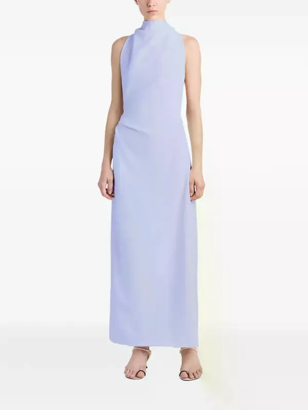 Proenza Schouler Selena Twist Back Maxi Dress - Purple