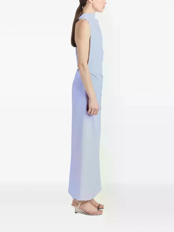 Proenza Schouler Selena Twist Back Maxi Dress - Purple