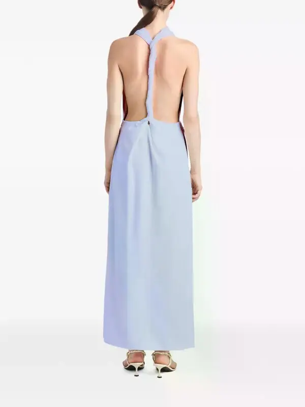 Proenza Schouler Selena Twist Back Maxi Dress - Purple
