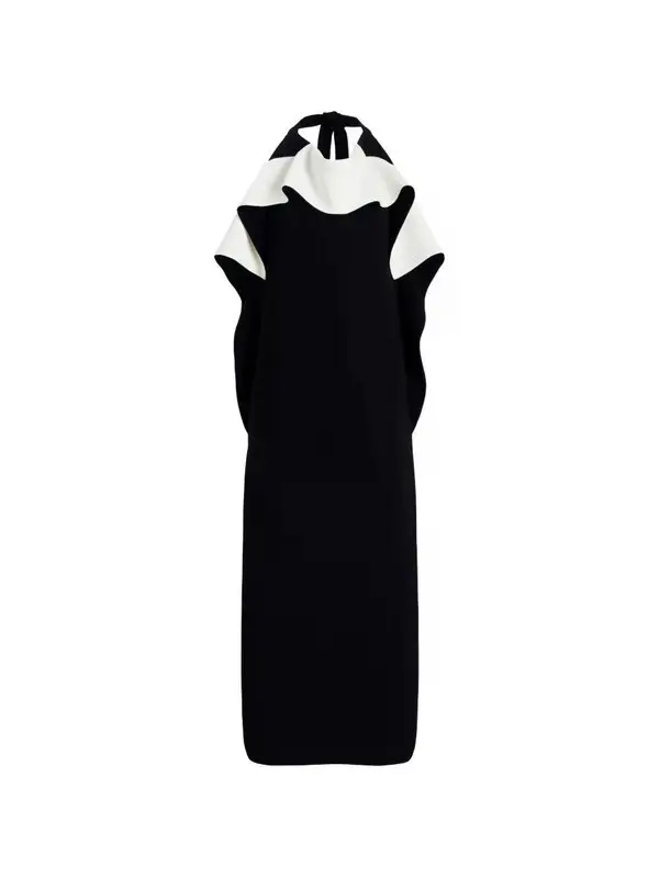 Proenza Schouler Sanna Ruffled Midi Dress - Black