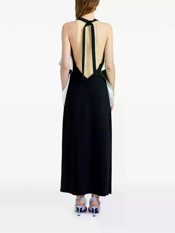 Proenza Schouler Sanna Ruffled Midi Dress - Black