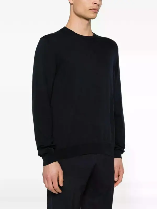 ZANONE Long-sleeve Crew Neck T-shirt - Black