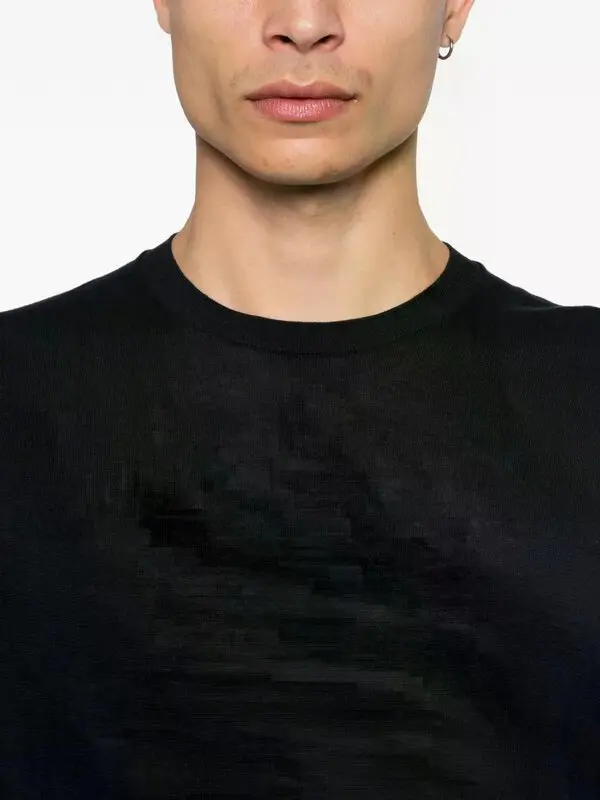 ZANONE Long-sleeve Crew Neck T-shirt - Black