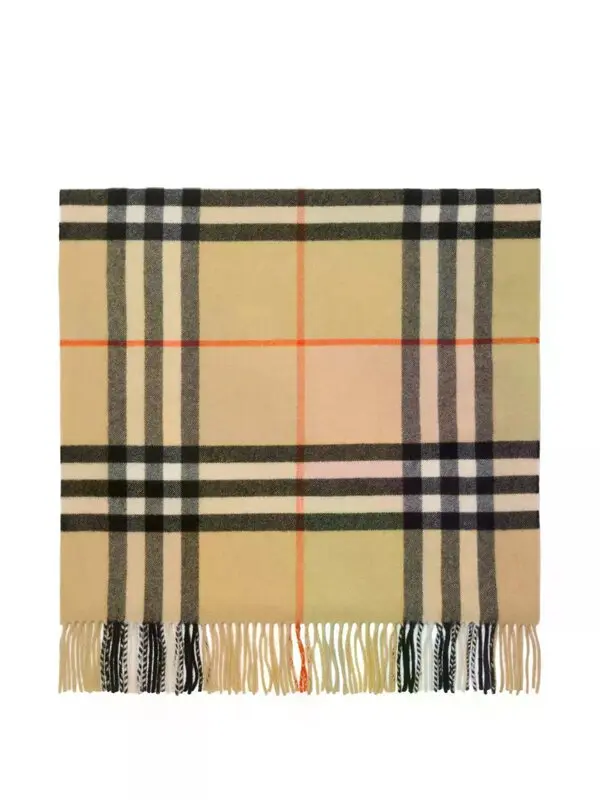 Burberry Check Equestrian Knight Design Scarf