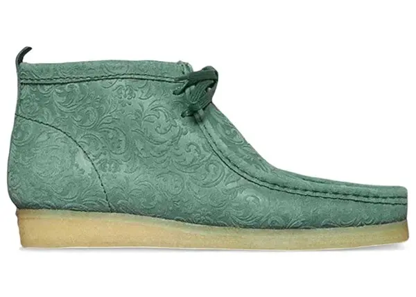 Clarks Originals Wallabee Boot End. Oxford Flowers - Green