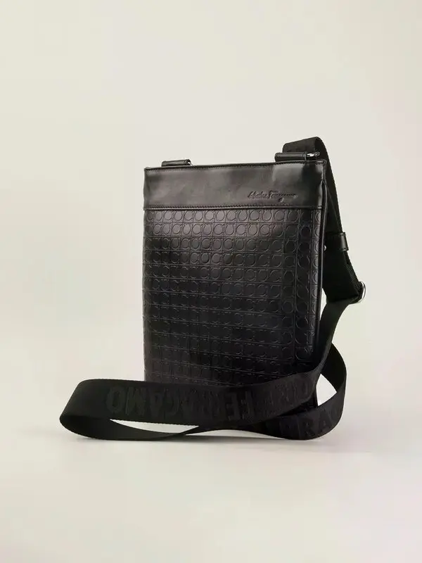 FERRAGAMO Logo Embossed Shoulder Bag