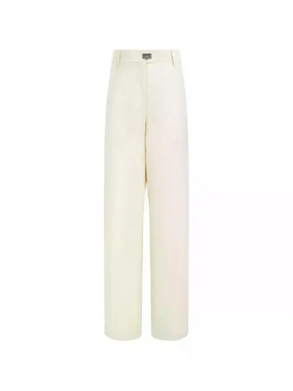 FERRAGAMO Belt-loops Tailored Trousers - Neutrals