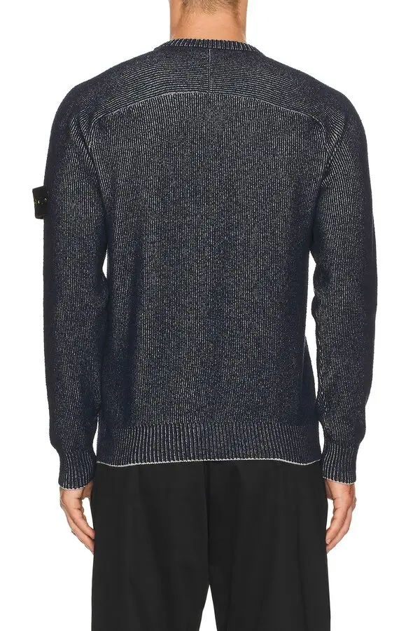 Stone Island Crew Neck Rib Cotton Jumper