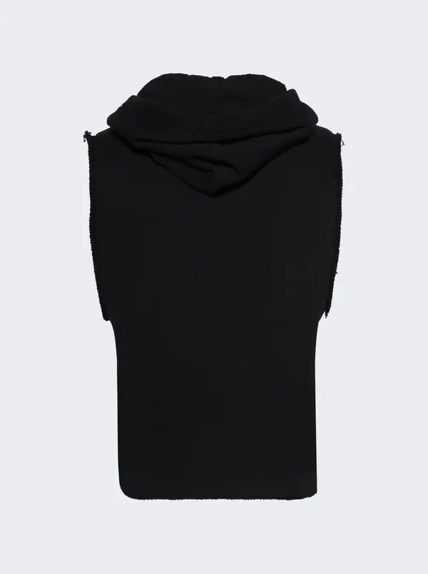 Rick Owens Sleeveless Hoodie - Black