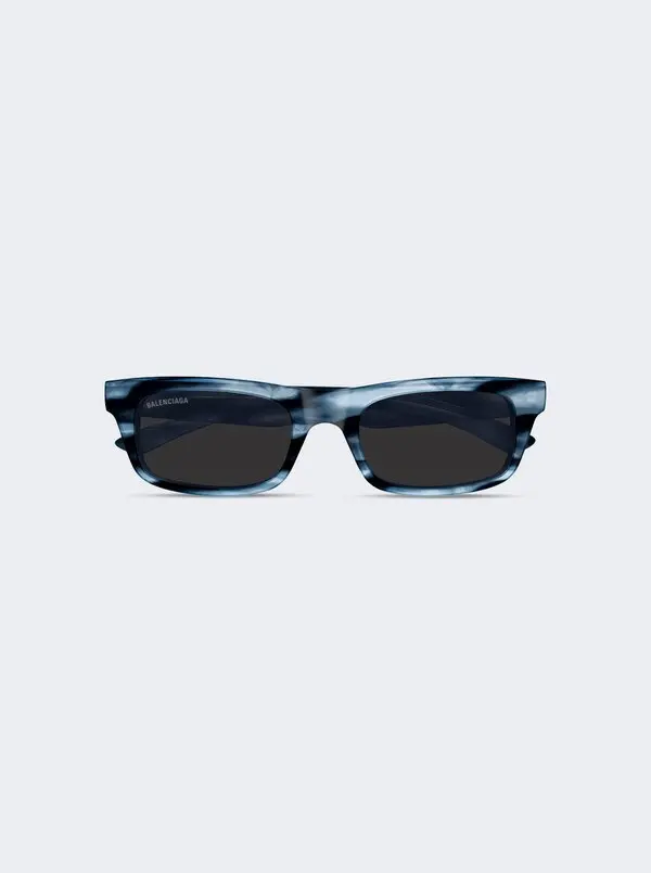 Balenciaga Rectangular Sunglasses Blue