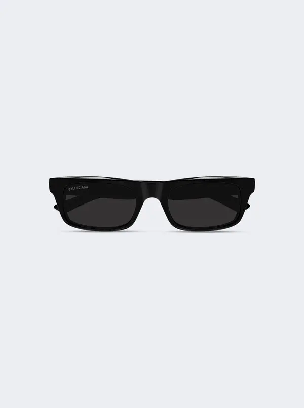 Balenciaga Rectangular Sunglasses Black