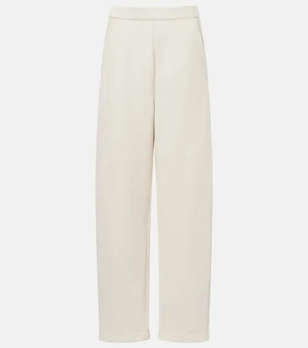 Max Mara Dente Cotton-blend Sweatpants - White