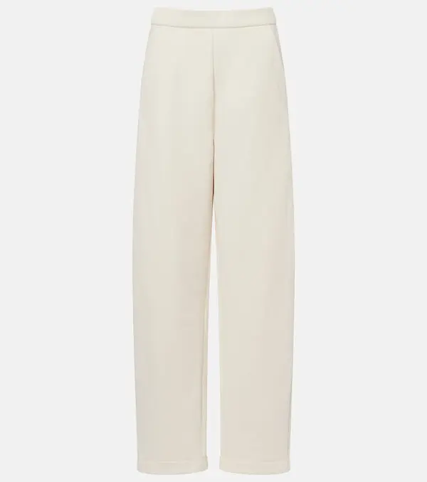 Max Mara Dente Cotton-blend Sweatpants - White