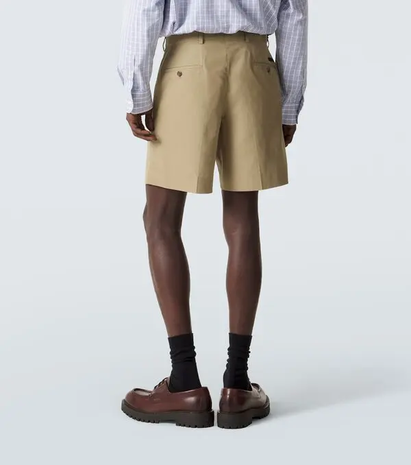 Prada Cotton Bermuda Shorts - Beige
