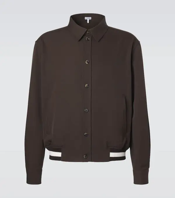 Loewe Wool Gabardine Blouson Jacket
