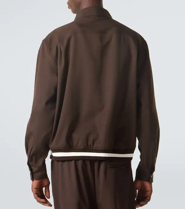 Loewe Wool Gabardine Blouson Jacket