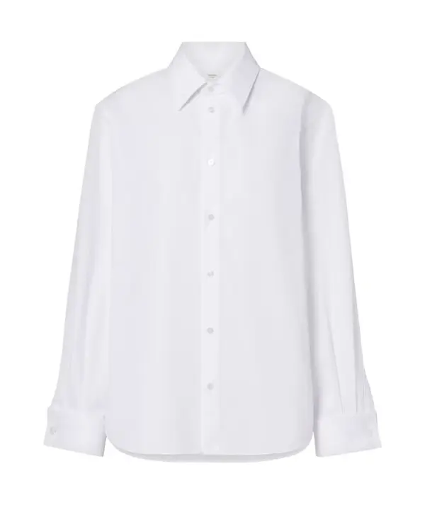 Saint Laurent Cotton Poplin Shirt - White
