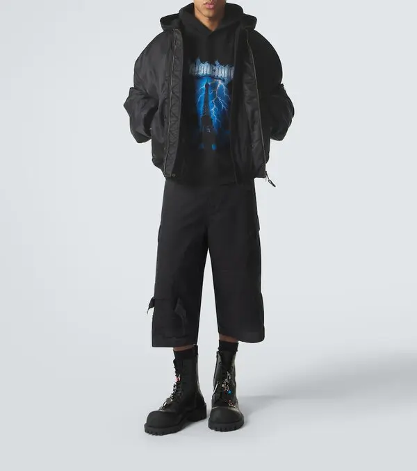 Balenciaga Hooded Bomber Jacket