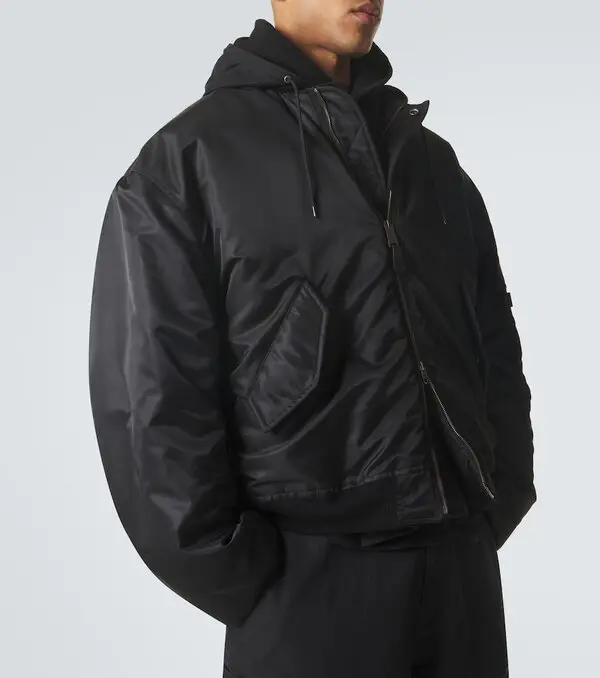 Balenciaga Hooded Bomber Jacket