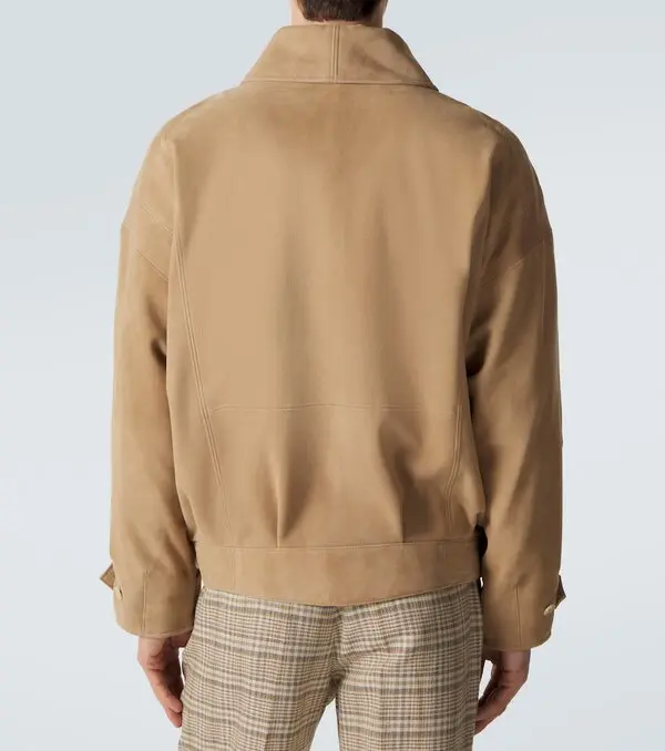 Auralee Suede Blouson Jacket - Beige