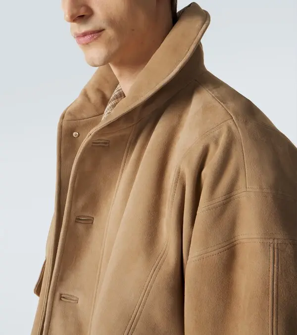 Auralee Suede Blouson Jacket - Beige