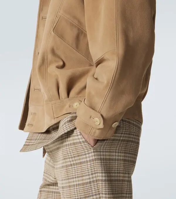 Auralee Suede Blouson Jacket - Beige
