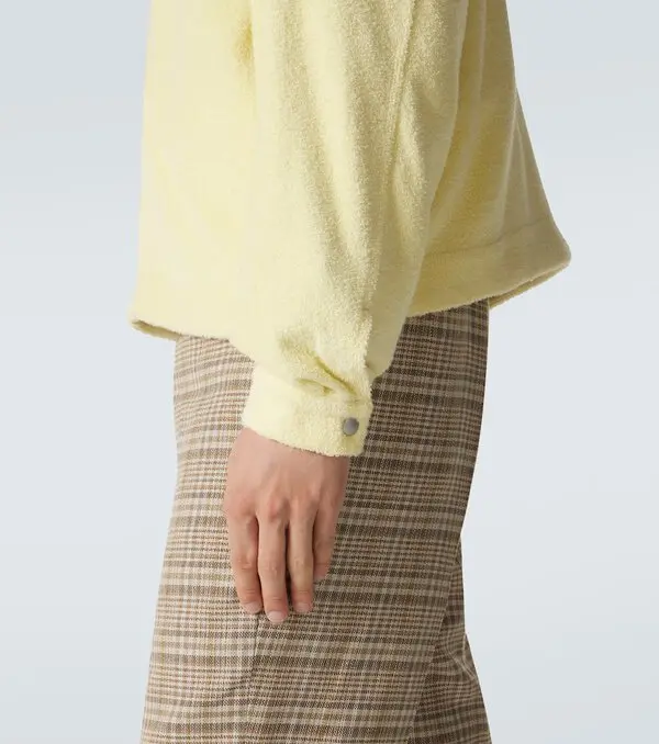Auralee Cotton-blend Pile Zip-up Hoodie