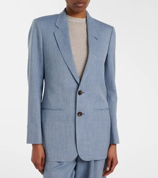 Loro Piana Guia Wool, Silk, And Linen Jacket