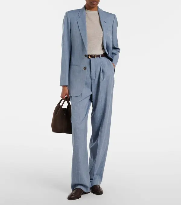 Loro Piana Guia Wool, Silk, And Linen Jacket