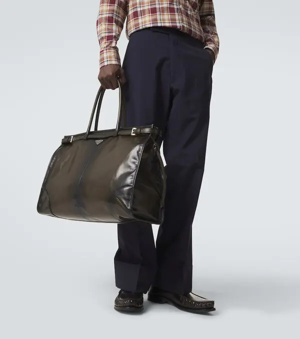 Prada Bonnie Leather Tote Bag - Black