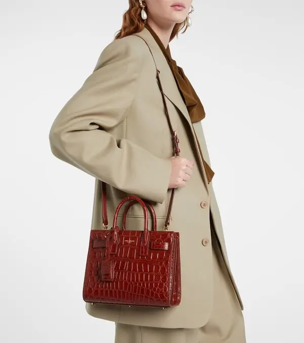 Saint Laurent Sac De Jour Nano Top-handle Bag - Brown