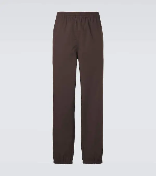 Miu Miu Cotton Twill Tapered Pants